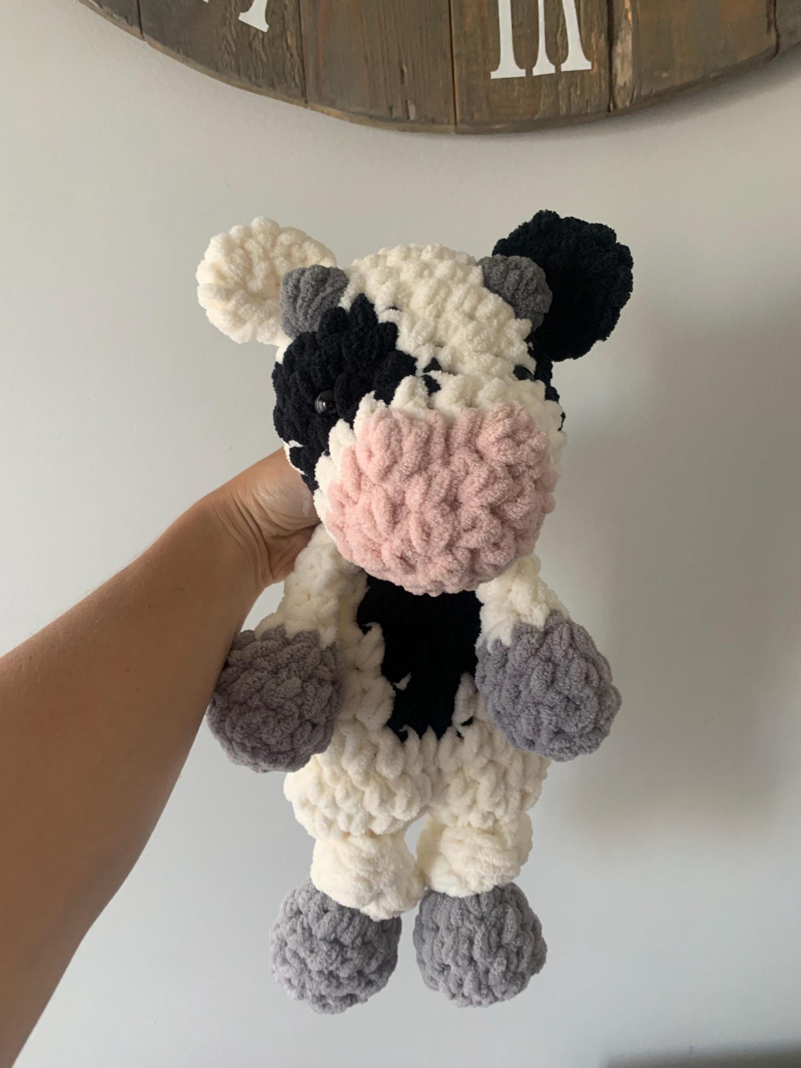 Cow and Book Gift Set, Handmade Super Soft Cow and “i’ll Love You Till ...