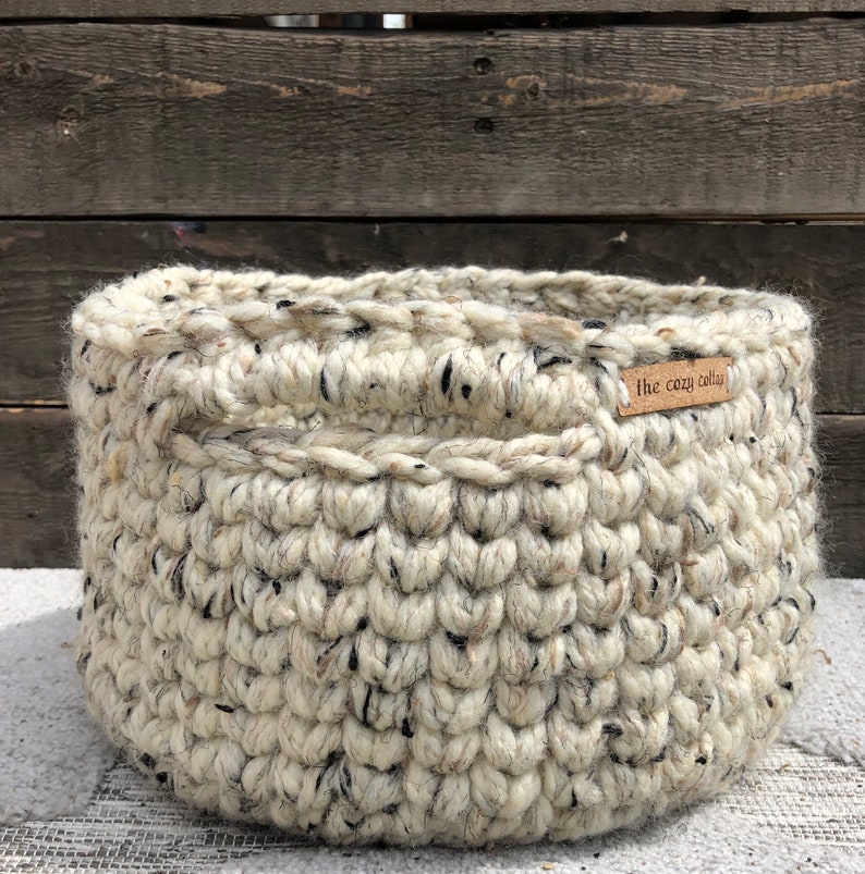Extra Chunky Home Decor Storage Basket Extra Large With Handles - Etsy ...