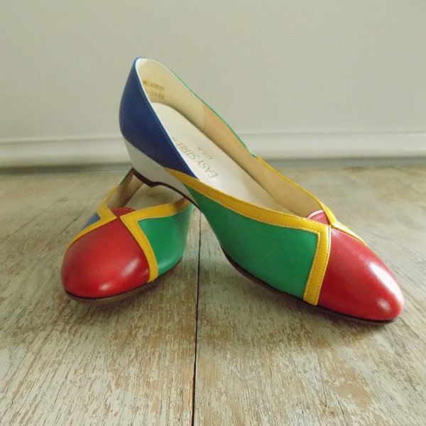 Colorblock Shoes - Etsy