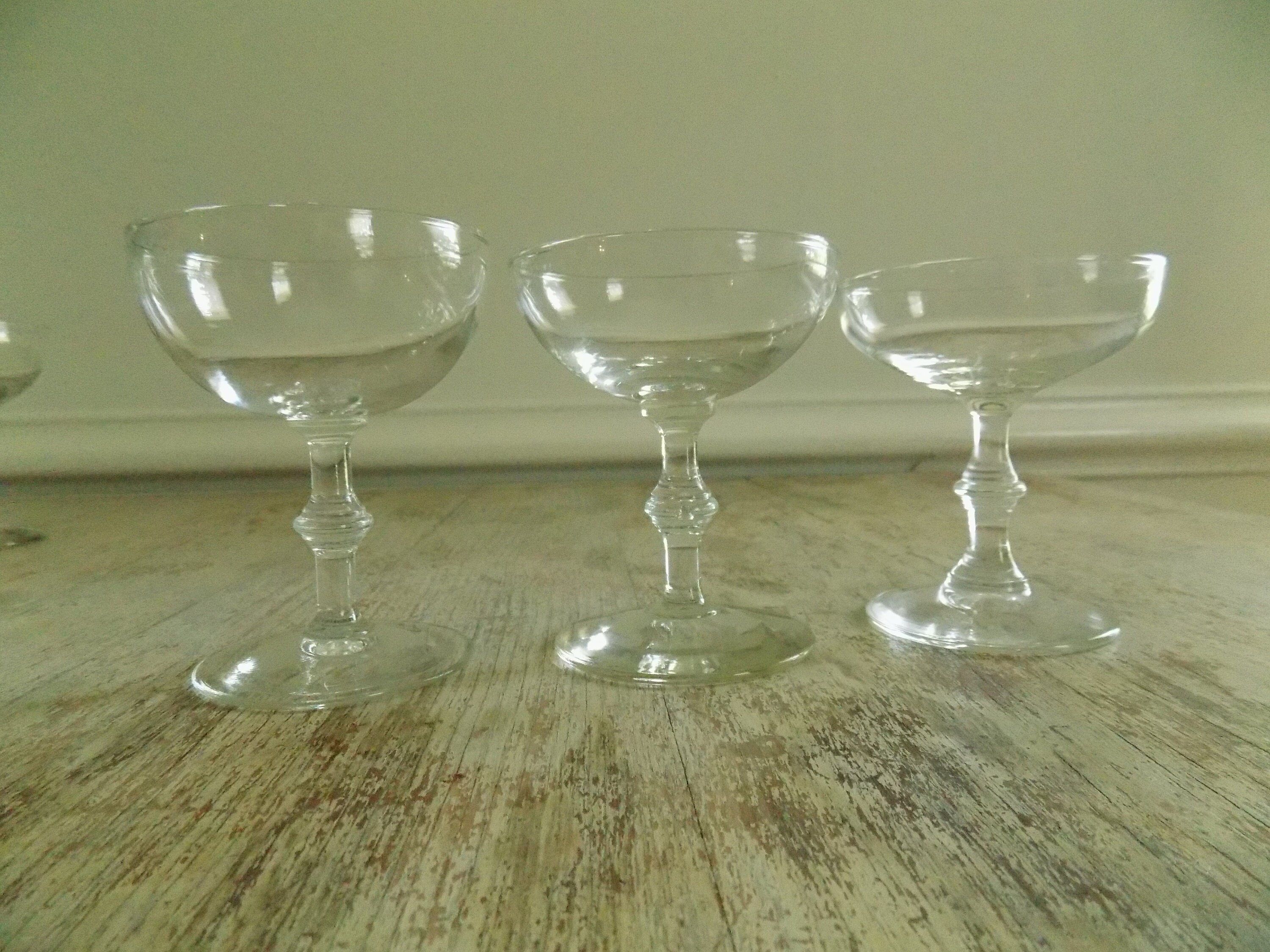 Vintage Libbey Rock Sharpe Georgian Champagne Coupe Glasses Bulk ...