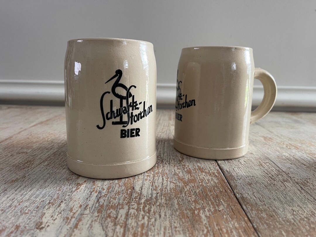 Mid Century Schwartz-storchen Bier Stoneware Stein | Hand Made Pottery ...