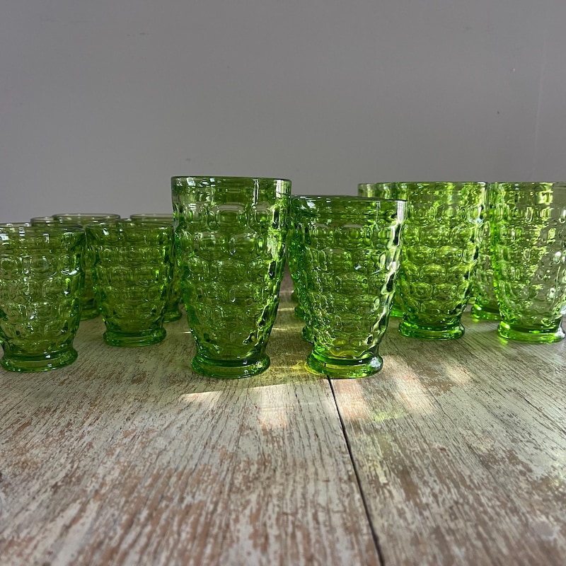 Green Glassware - Etsy