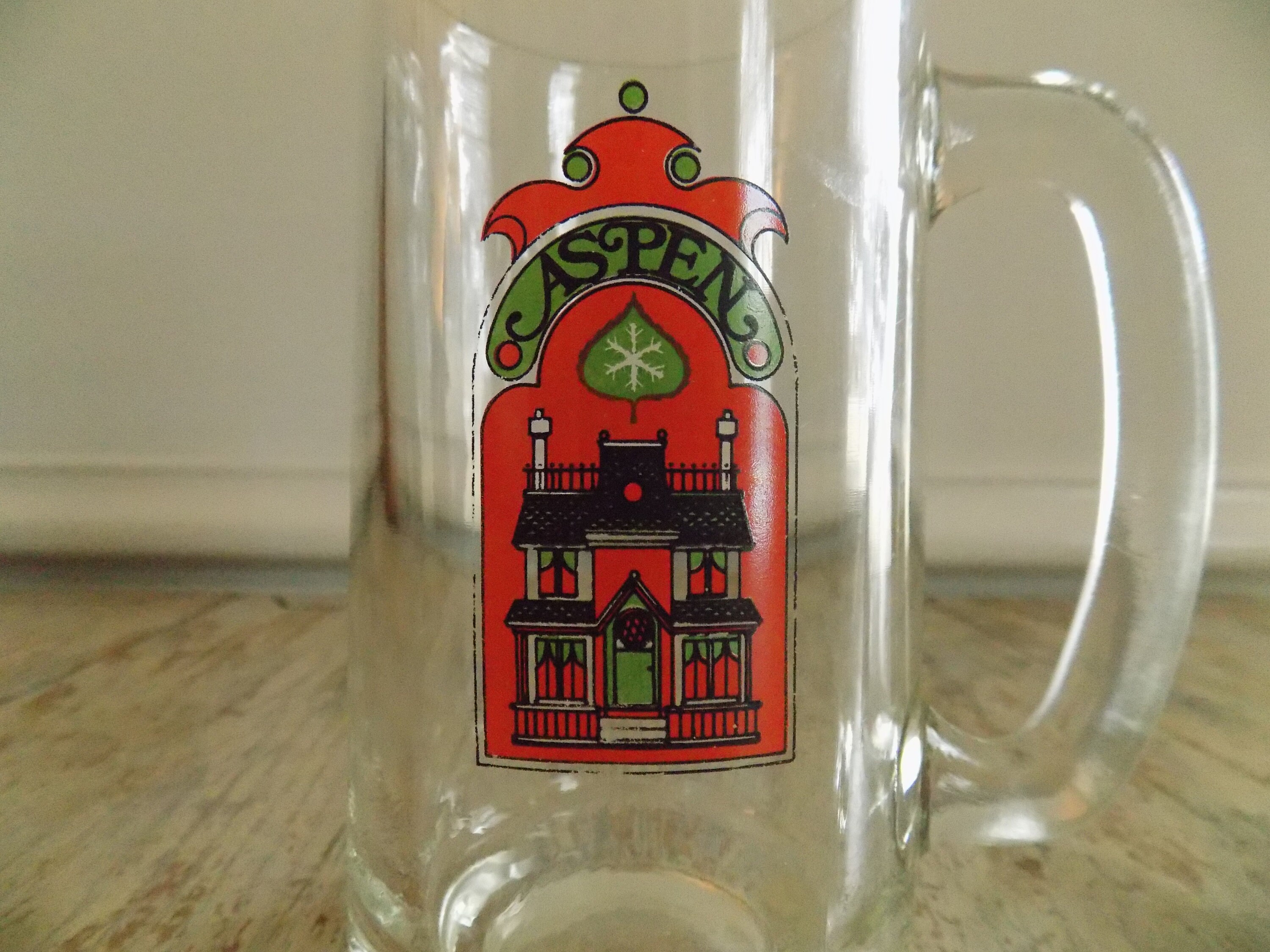 Vintage Aspen Colorado Souvenir Mug Tall Glass Aspen Mug Souvenir Aspen ...