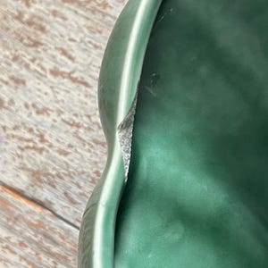 Vintage Pottery Green Cornucopia Planter | Mid Century Fall Ceramic ...