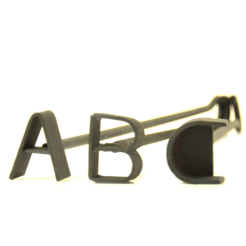 Cast Iron Metal Letters - Etsy