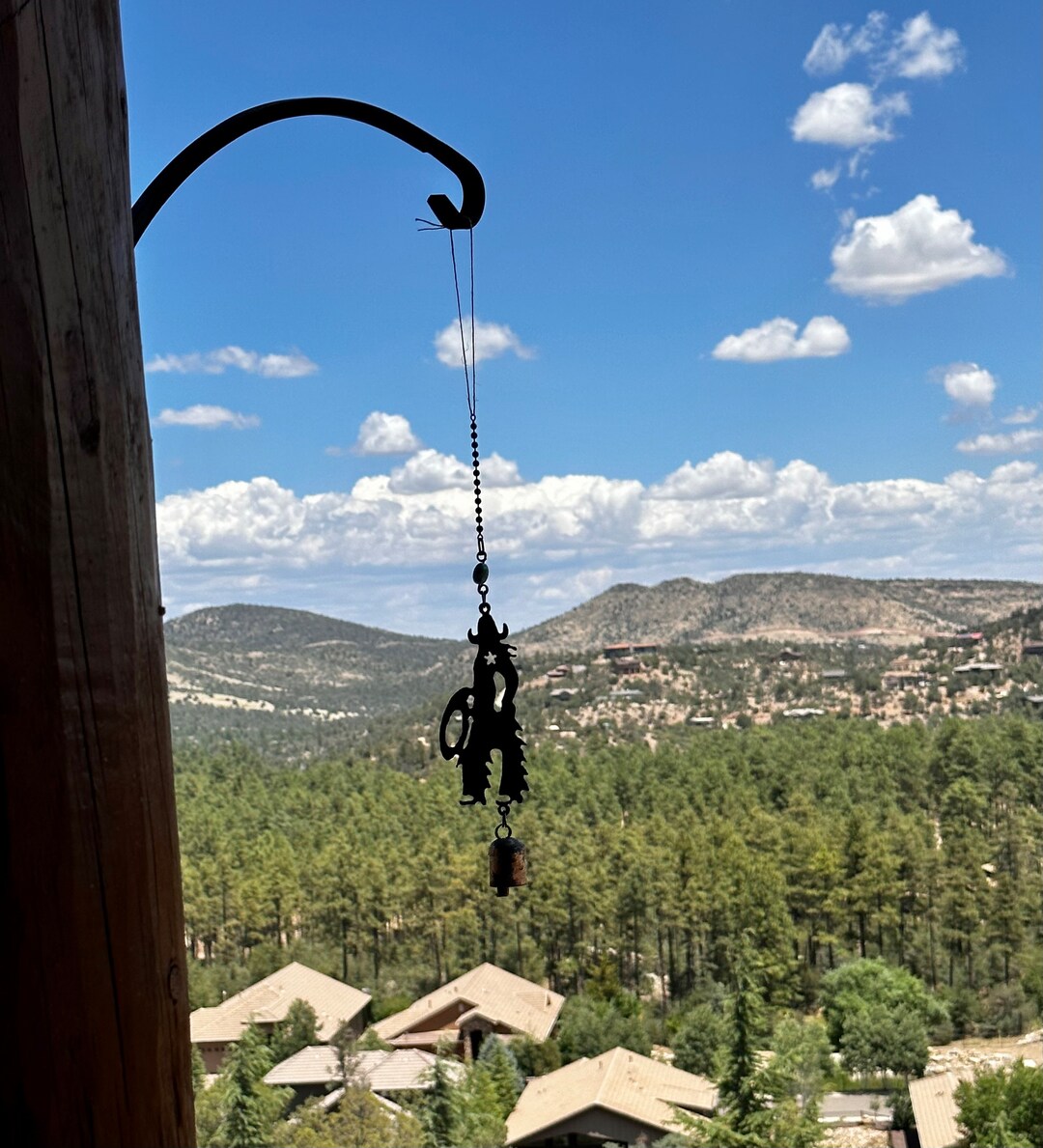 Cowboy Single Bell Rustic Western Garden Rodeo Chime - Etsy