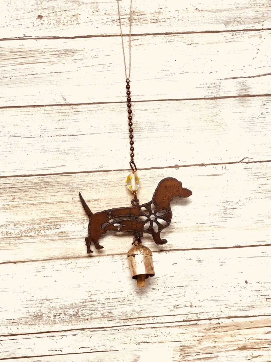 Dachshund Wiener Dog GARDEN FRIEND Mobile Bell Chime - Etsy