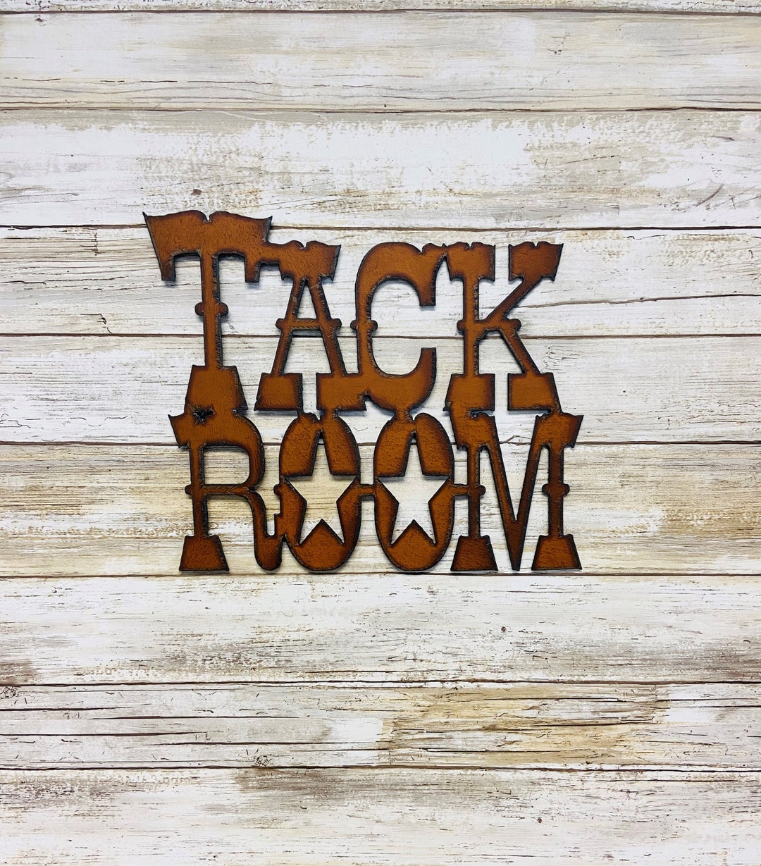 Tack Room Sign Made Out of Rusted Metal - Etsy