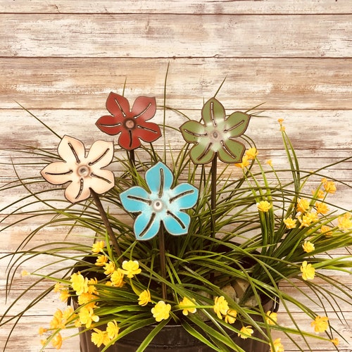 Bird Themed Rusted Plant Sticks Made in the USA - Etsy