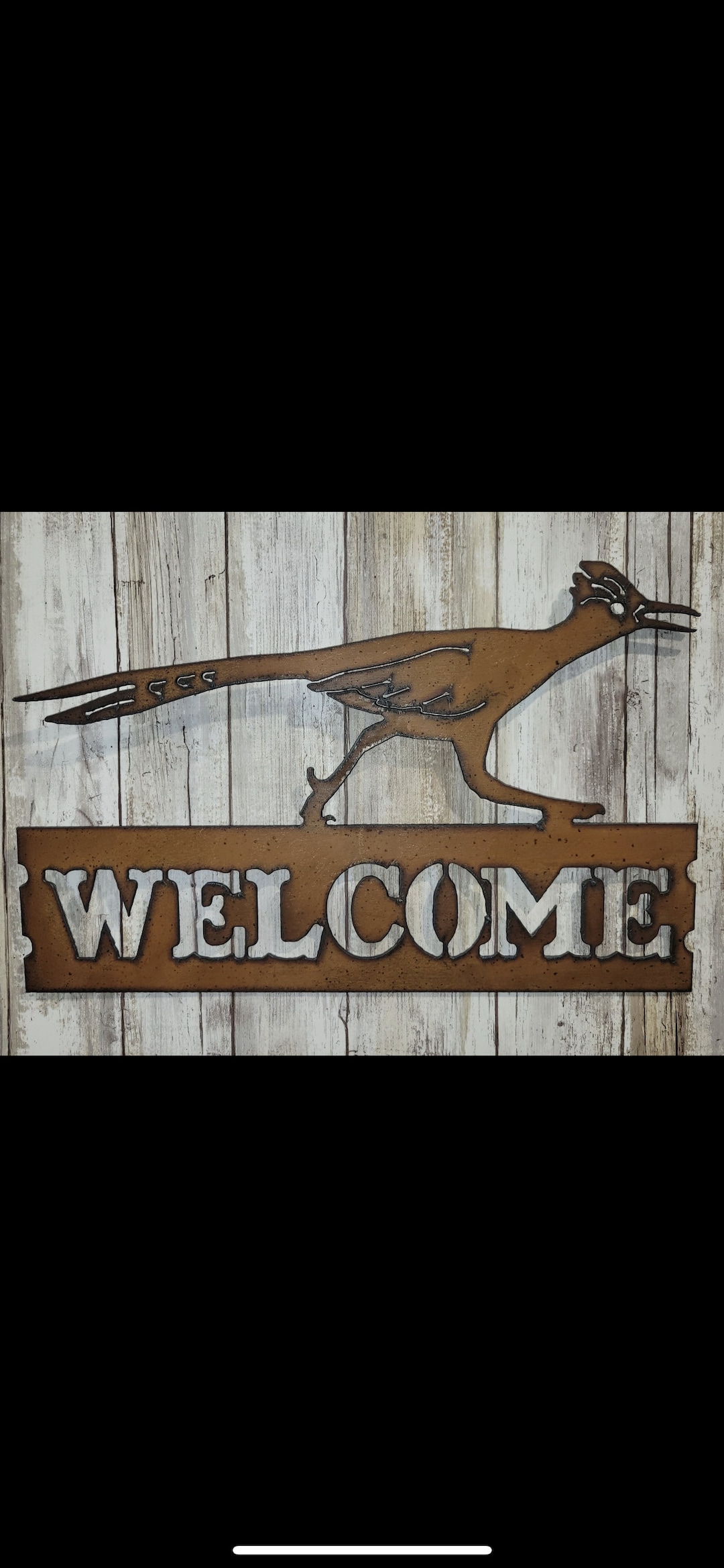 Roadrunner Running Rusty Metal Sign - Etsy