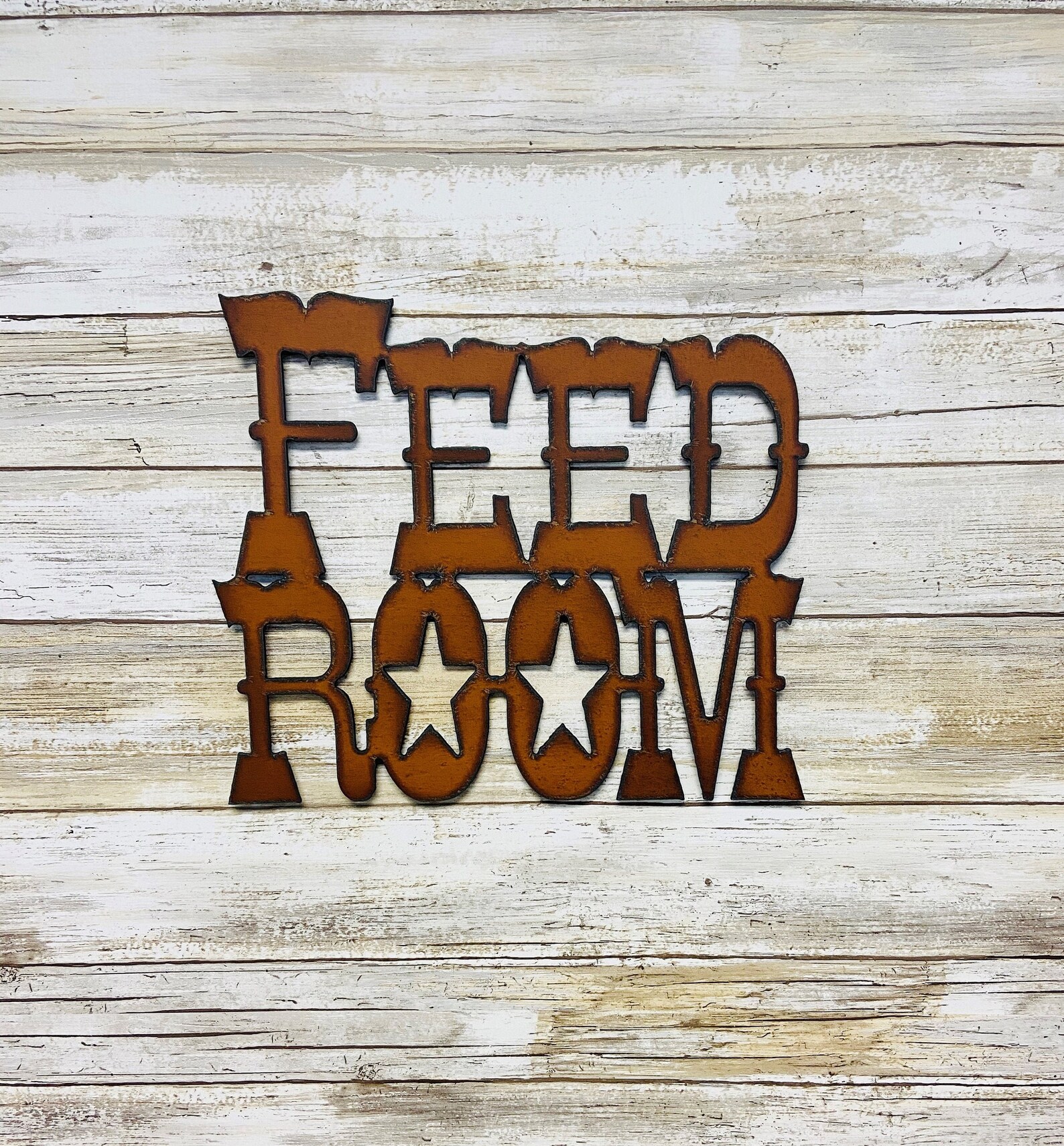 Feed Room Sign Made of Rusted Recycled Metal Made in the USA - Etsy