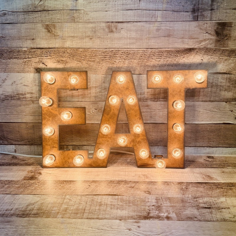 Rustic Eat Sign - Etsy