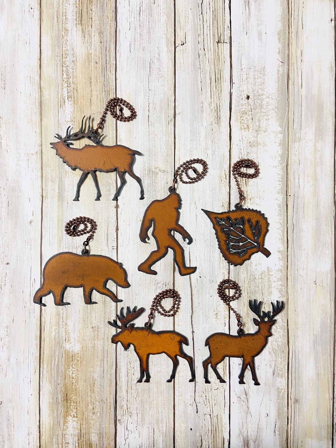 Lodge Themed Fan Pull Made of Rusted Recycled Metal Made in the USA - Etsy