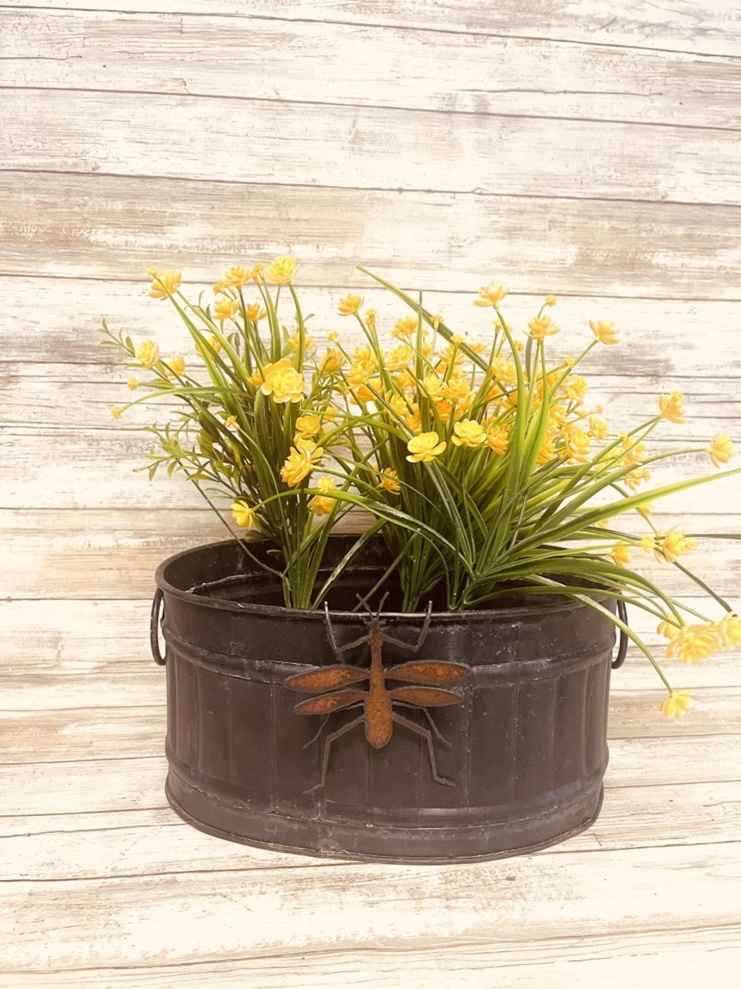 Praying Mantis Pot Climber Rustic Garden Decor - Etsy
