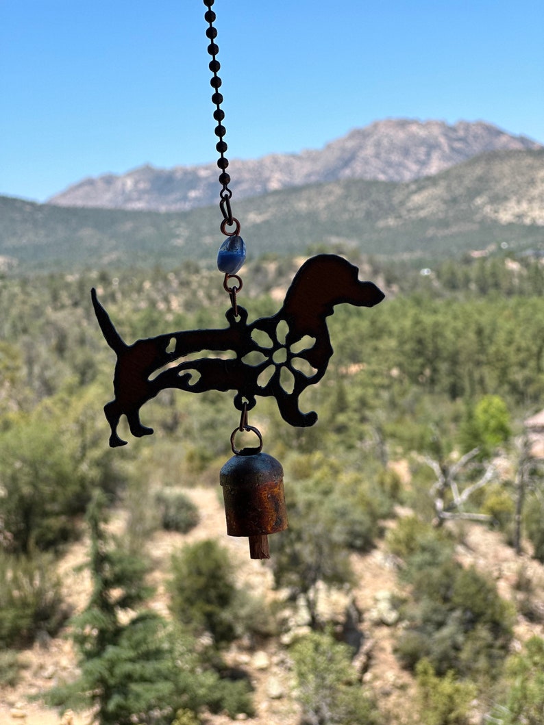 Dachshund Wiener Dog GARDEN FRIEND Mobile Bell Chime - Etsy