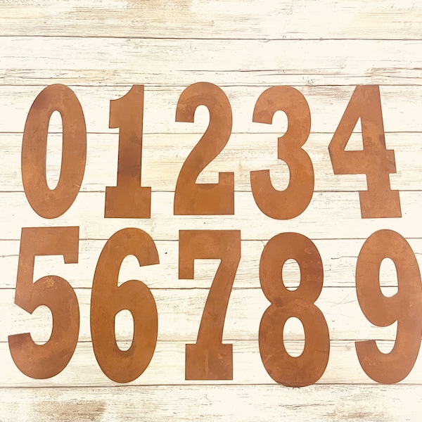 Rustic House Numbers - Etsy
