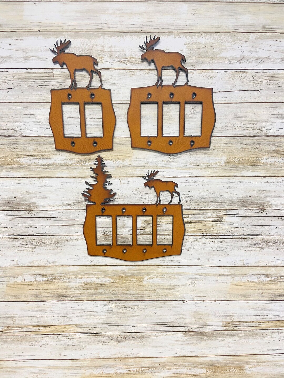Moose Switch Plate Rocker Made in the USA of Rusted Recycled Metal - Etsy