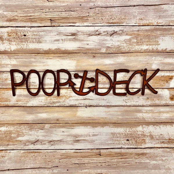 Poop Deck Sign - Etsy