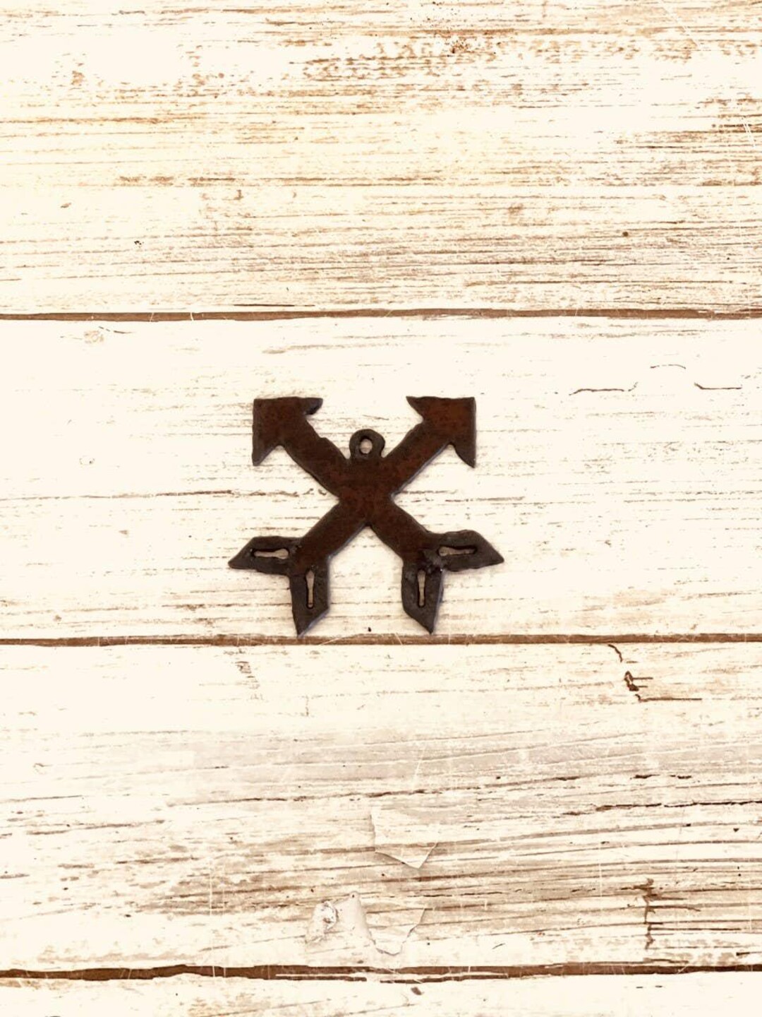 Crossed Arrows Charm Rustic Metal Native - Etsy