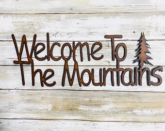Welcome to the Mountains - Etsy