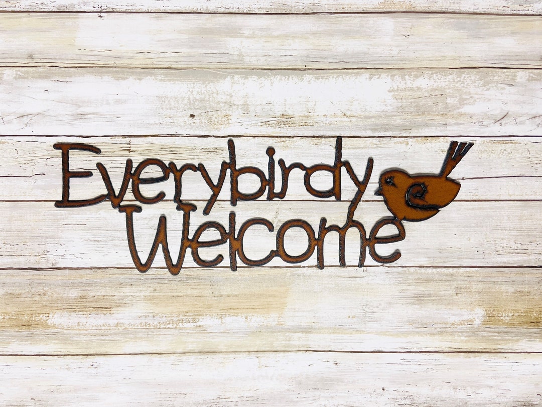 Everybirdy Welcome Sign Made in the USA - Etsy