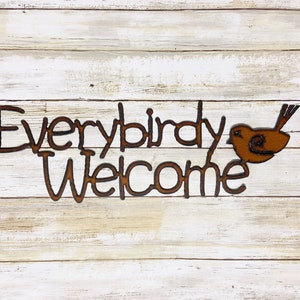 Everybirdy Welcome Sign Made in the USA - Etsy