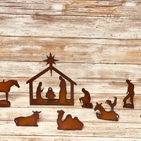 Cowboy Kneeling Nativity Christmas Ornament Laser Cut File | Jesus ...
