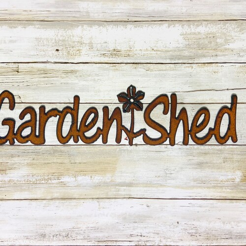 Garden Shed Sign Made in the USA | Etsy