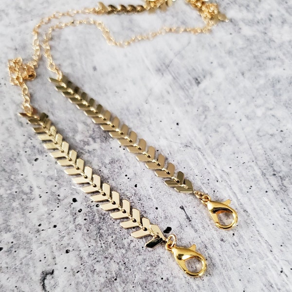 Gold Eyeglass Chain - Etsy