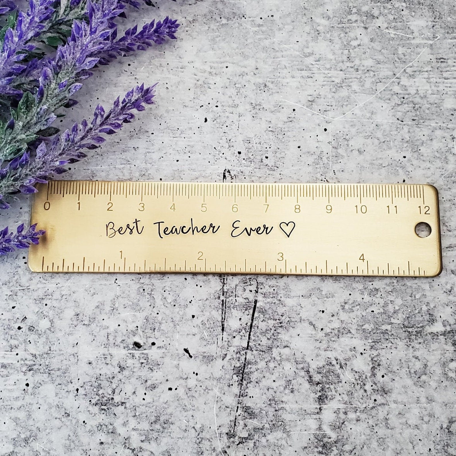 Personalized Ruler for Teacher Thank You Gift for Favorite | Etsy