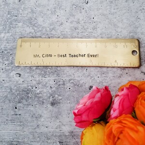 Personalized Ruler for Teacher - Thank You Gift for Favorite School ...