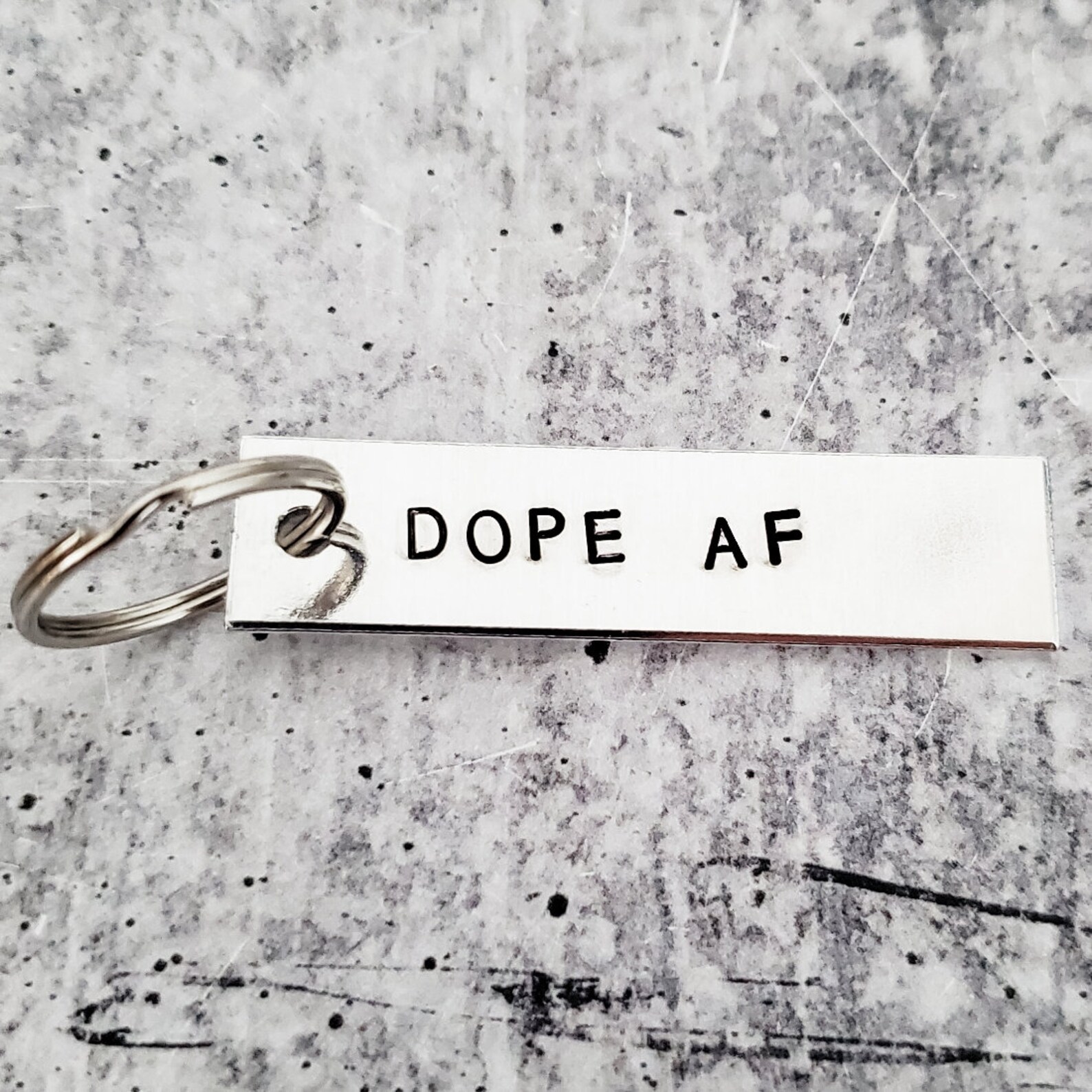 DOPE AF Bar Keychain - Personalized Keyring - Funny Gift for Friend ...