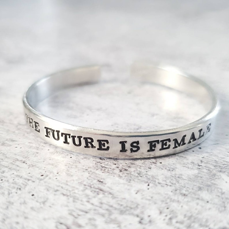 The FUTURE IS FEMALE Cuff Personalized Inspirational | Etsy