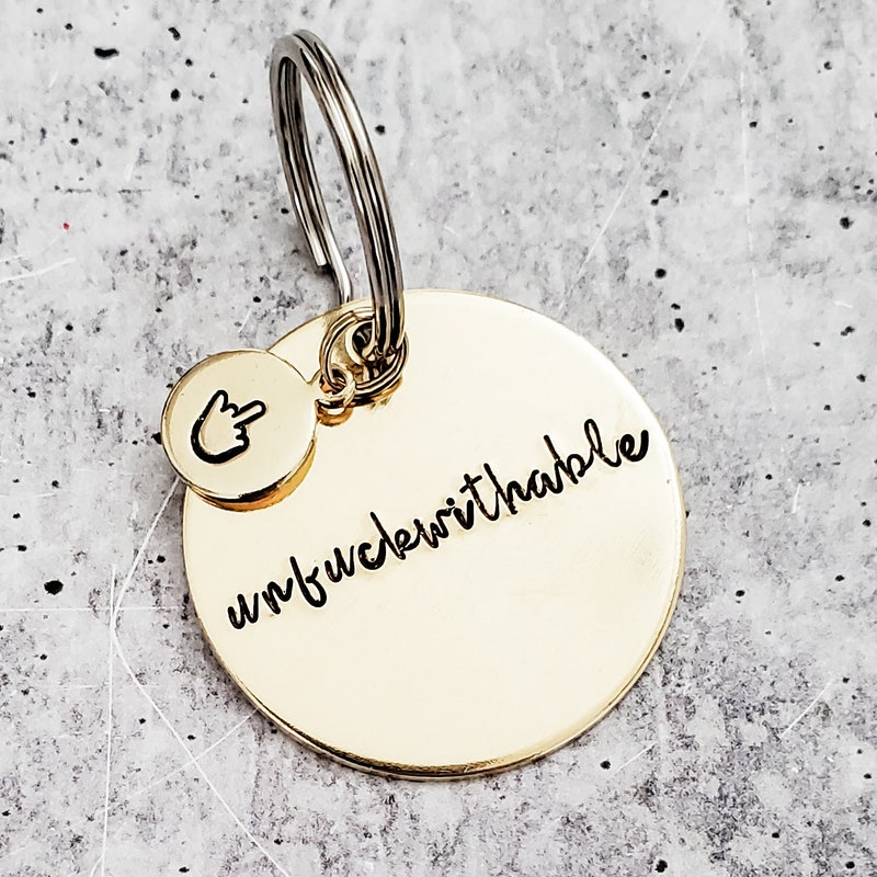 Brass Keychain - Etsy