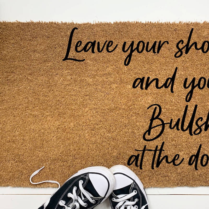 Leave Shoes Outside Sign - Etsy