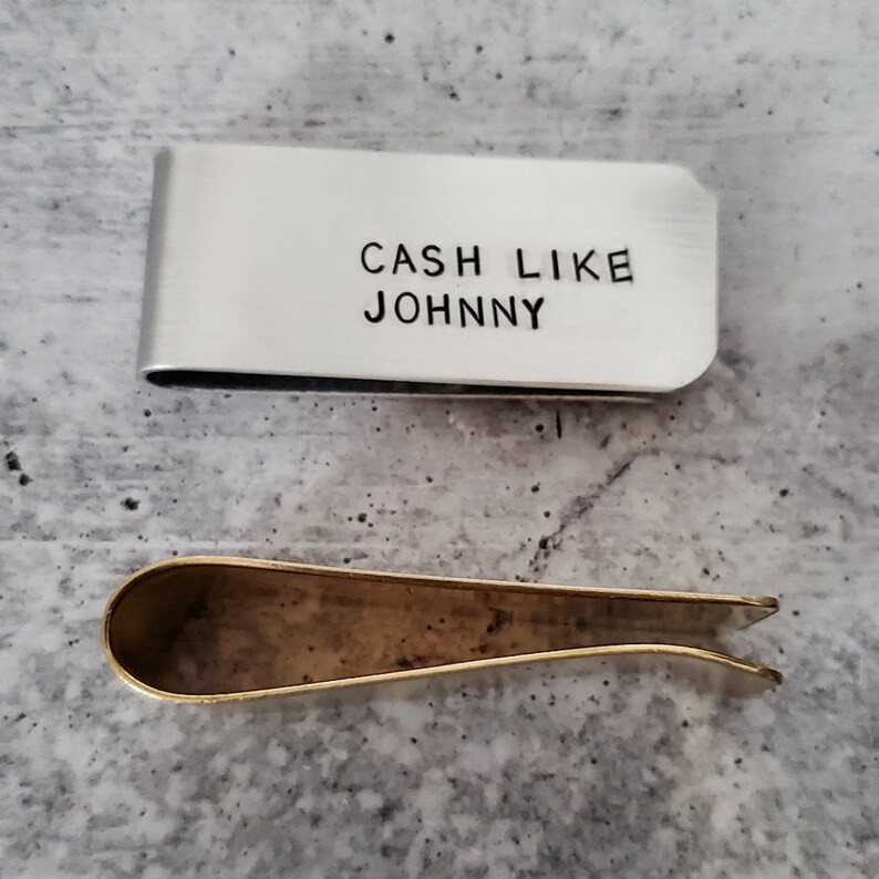 CASH LIKE JOHNNY Money Clip Personalized Gift for Him - Etsy
