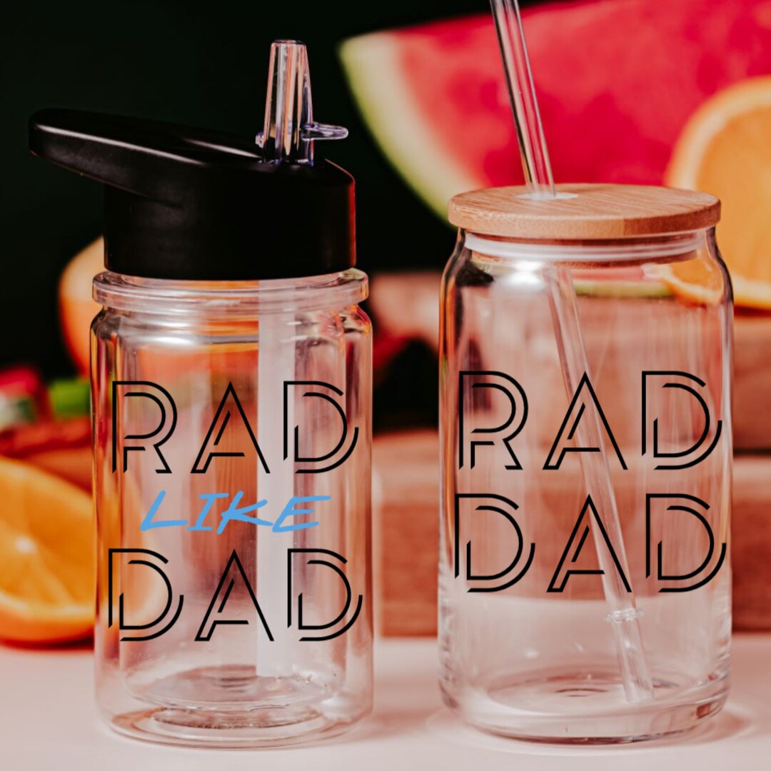 Rad Like Dad Daddy and Me Cup Set - Fathers Day Gift for Toddler Dad ...