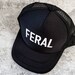 FERAL Youth Trucker Hat Funny Toddler Brimmed Cap Fall Fashion for Kids ...