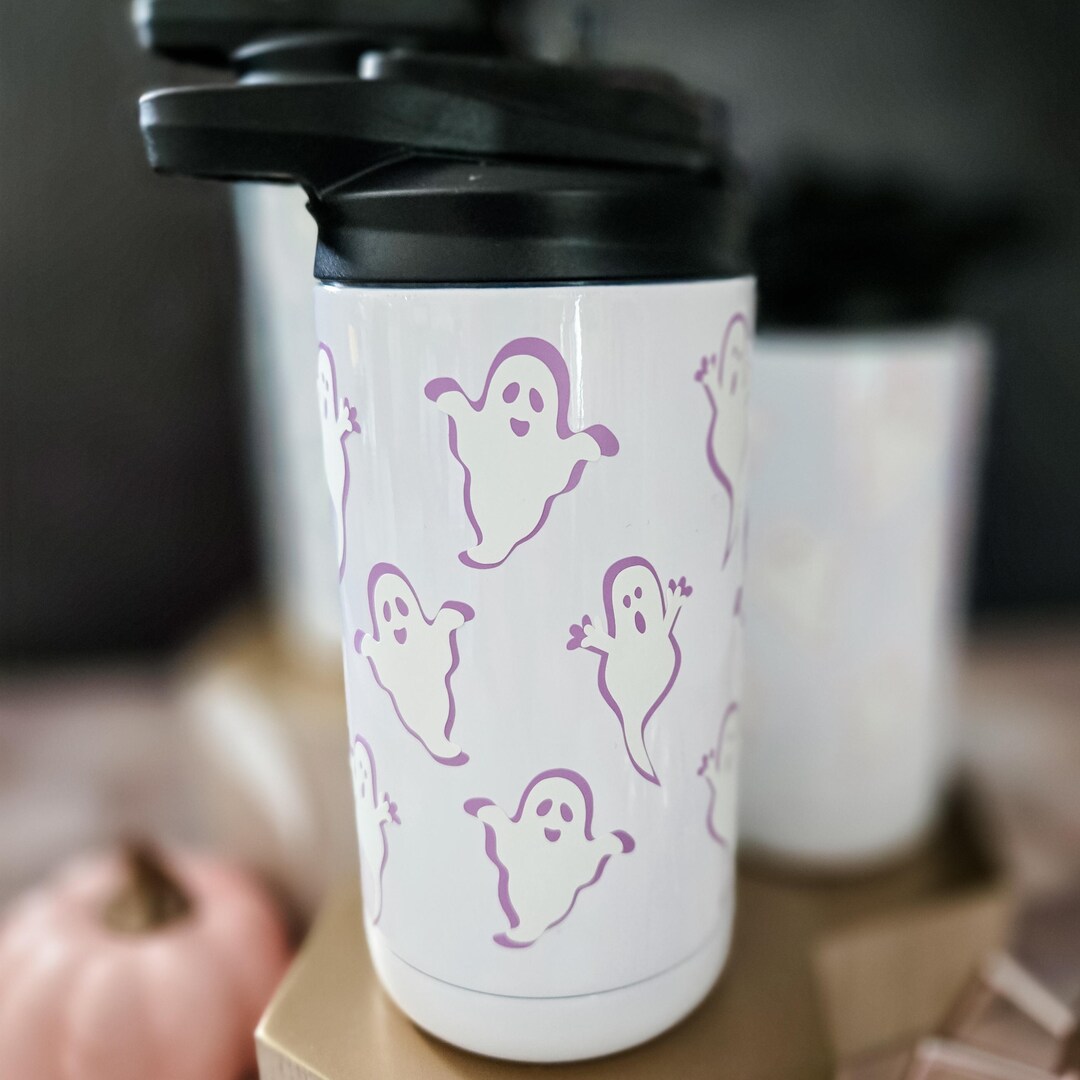 Glow in the Dark Ghost Straw Cup for Kids, Preschooler Tumbler for ...