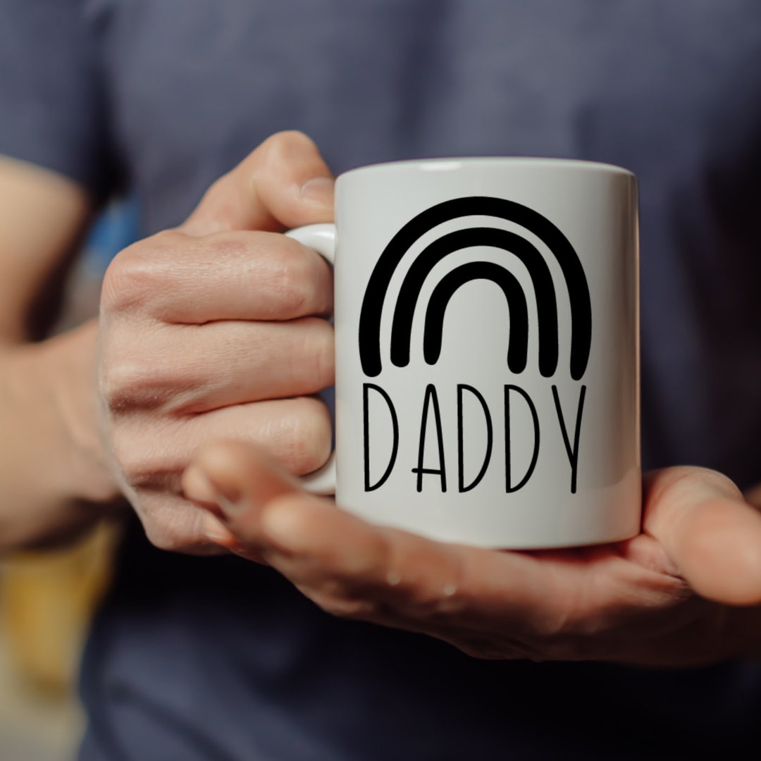 Rainbow Daddy Mug: New Dad Gift, First Father's Day Coffee Mug - Etsy