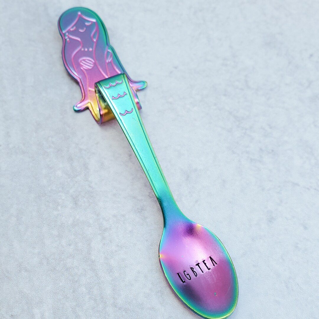 LGBTEA Rainbow Mermaid Spoon: Pride Tea Lover Gift - Etsy