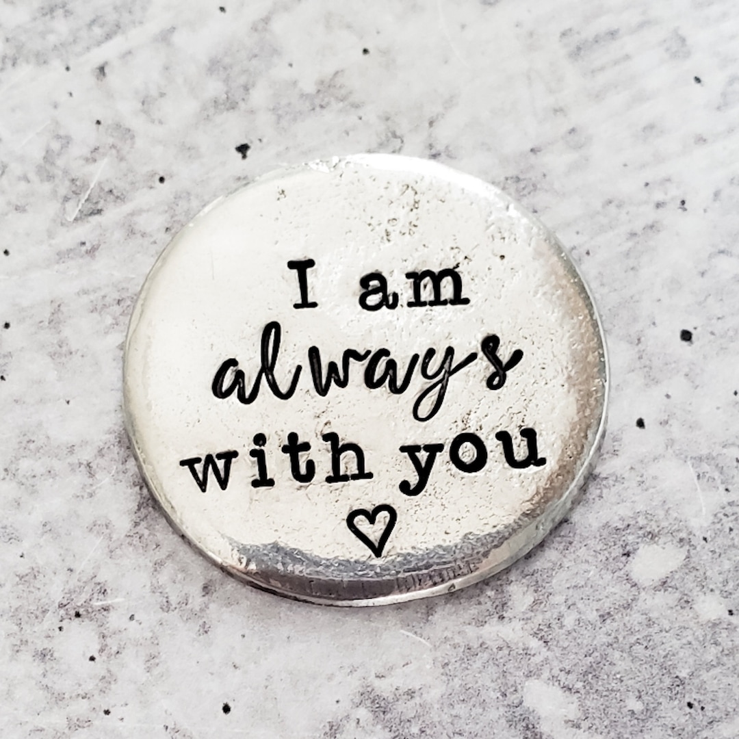 Personalized Pewter Worry Stone: Custom Message Pocket Token - Etsy