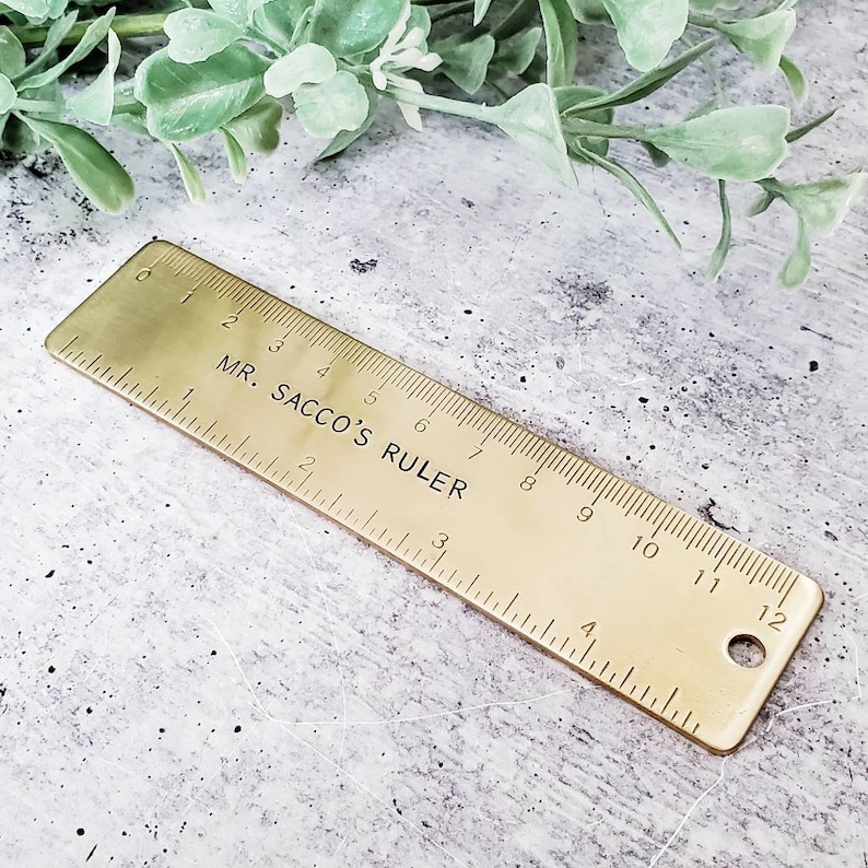 Personalized Ruler for Teacher Thank You Gift for Favorite | Etsy