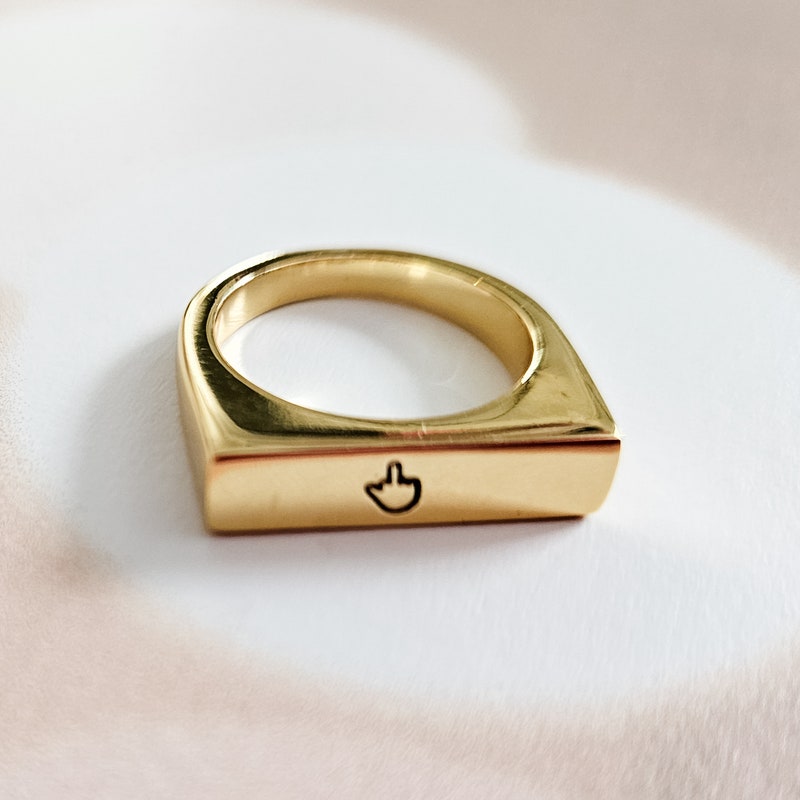 Middle Finger Rings for Women - Etsy