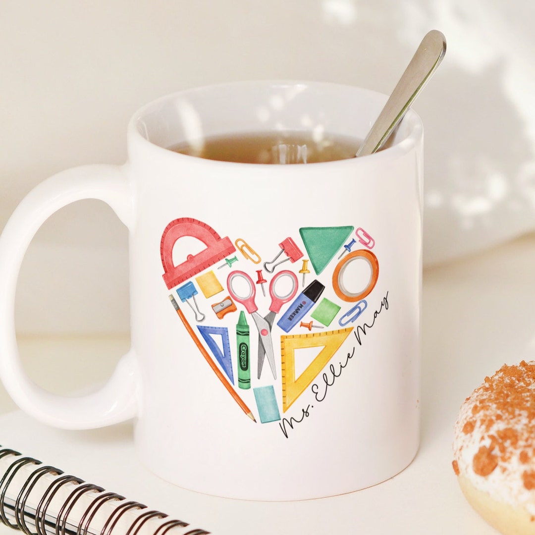Teacher Cup for End of Year Gift - Personalized Teacher Mug From Child ...