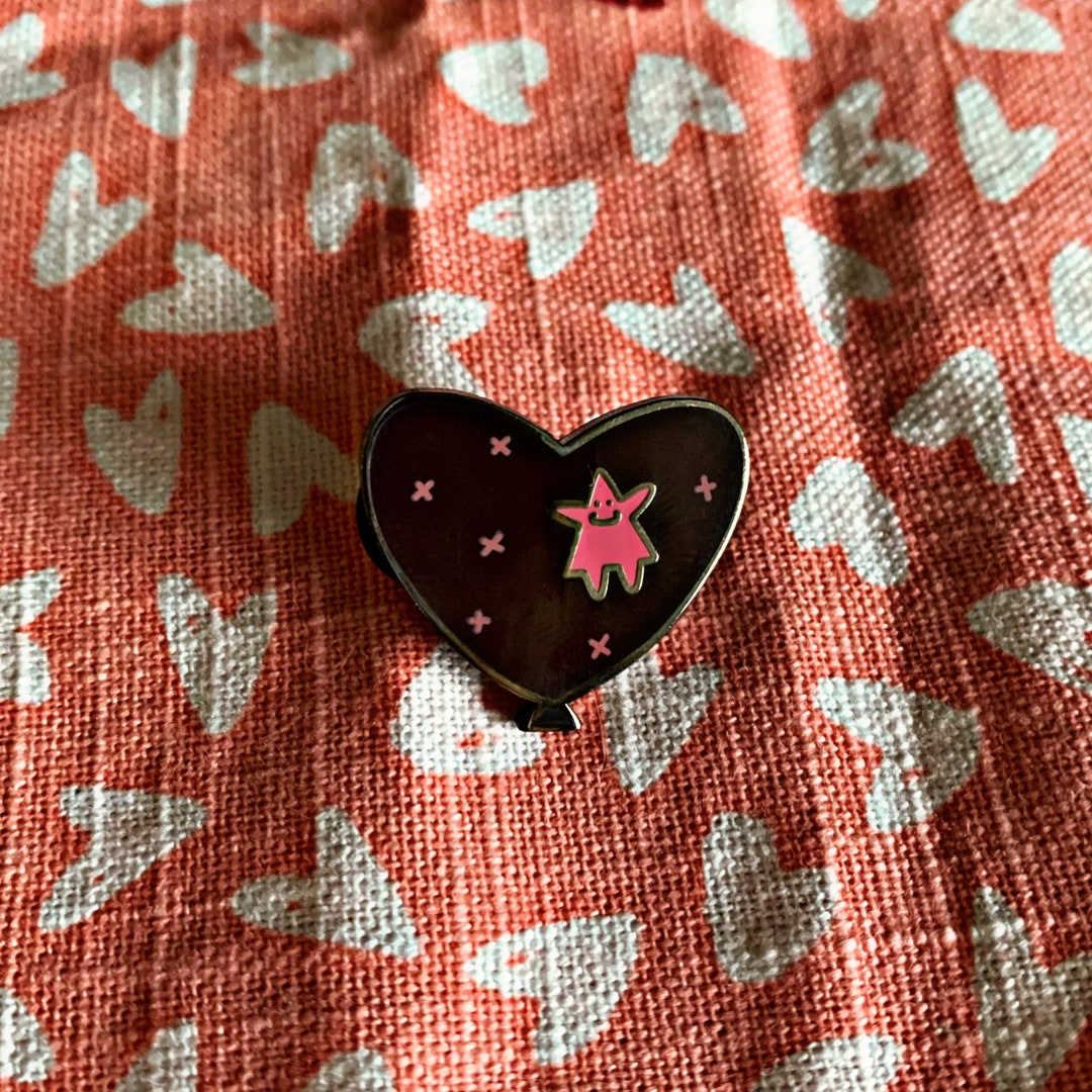 Patrick Star Chocolate Balloon Valentines Pin - Etsy