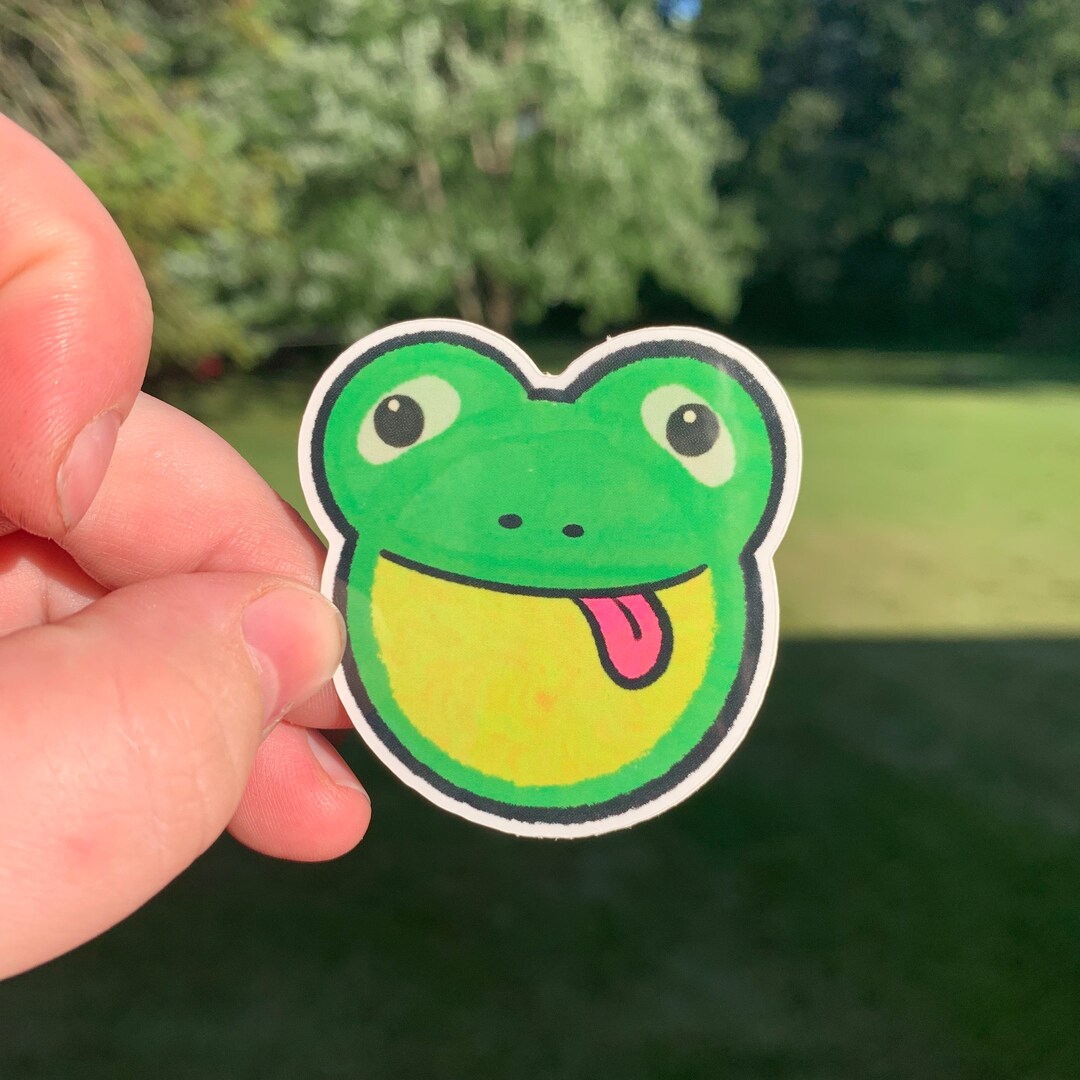 Zoopals Frog Plate Sticker - Etsy