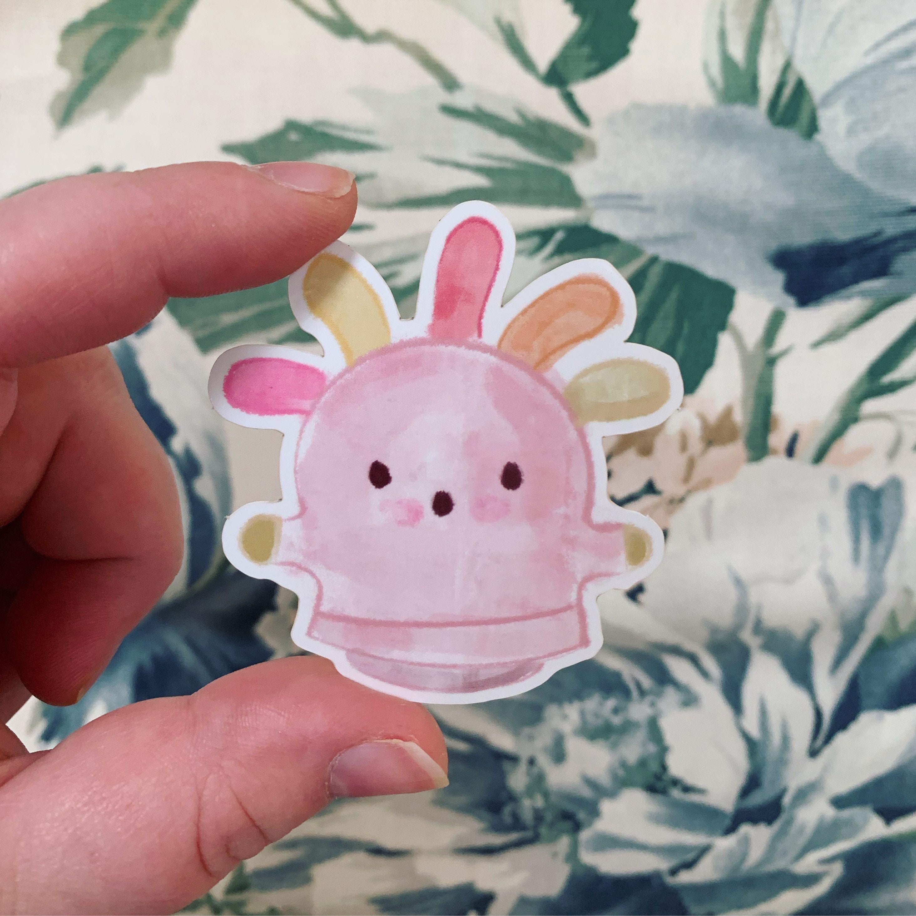 Animal Crossing Pink Squeakoid Gyroid Sticker - Etsy