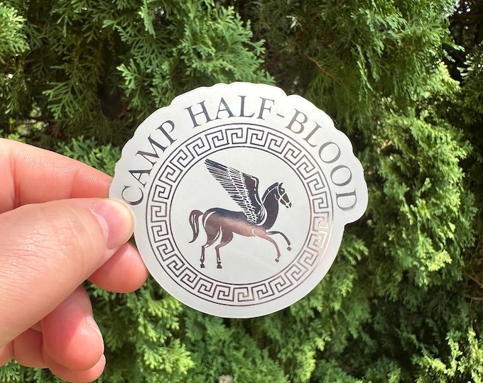 Camp Half Blood Mirror Sticker - Etsy