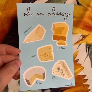 Oh so Cheesy Sticker Sheet - Etsy